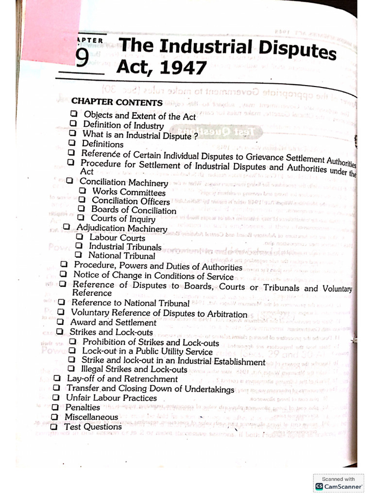 Industrial Disputes Act | PDF