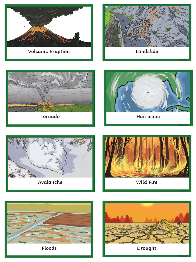 Za Kps 151 Natural Disasters Cards Ver 1 | PDF