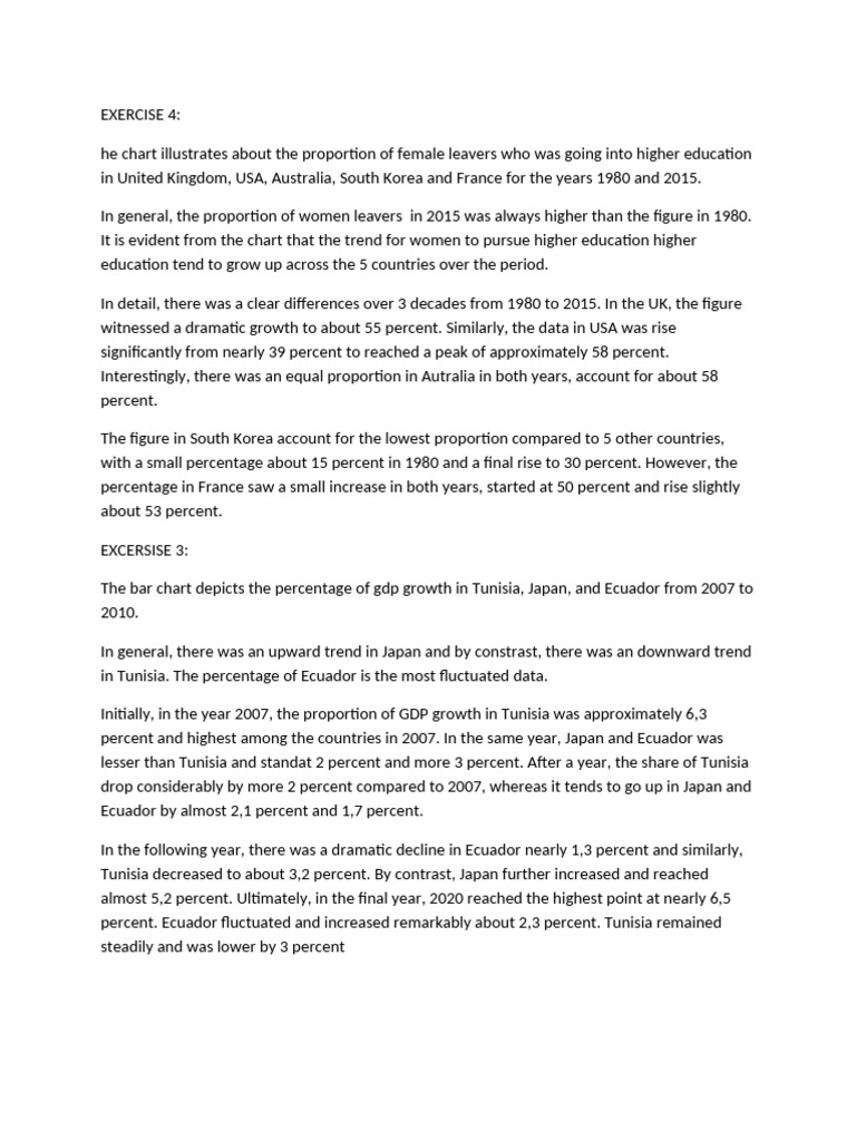 EXERCISE 4 (1) | PDF