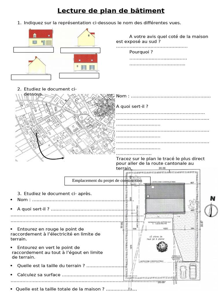 Lecture de plans de bâtiment | PDF | Fenêtre | Bâtiment (construction)