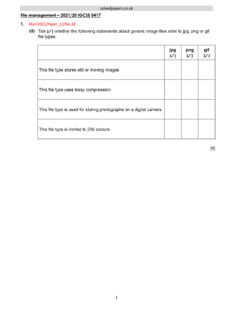 2021 - 20 File Management IGCSE 0417 | PDF