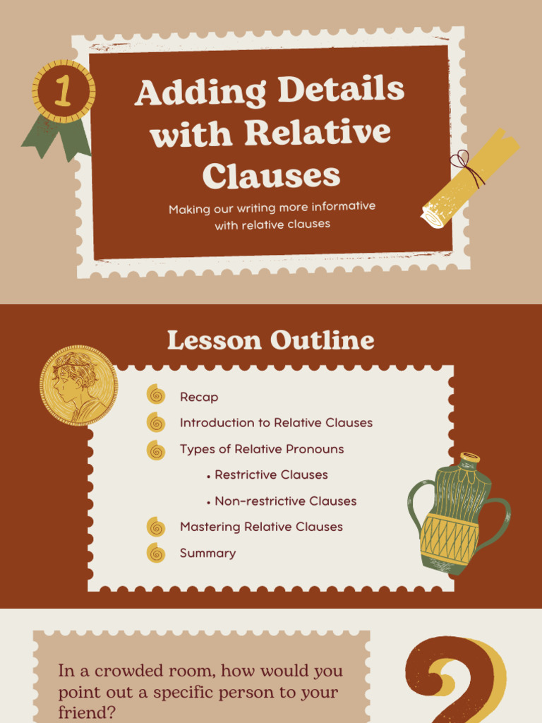 Mastering Relative Clauses in Writing | PDF | Clause | Subject (Grammar)