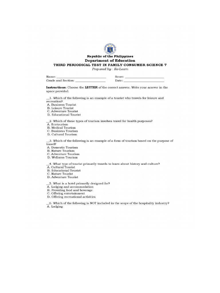 3RD PT in Tle 7 | PDF