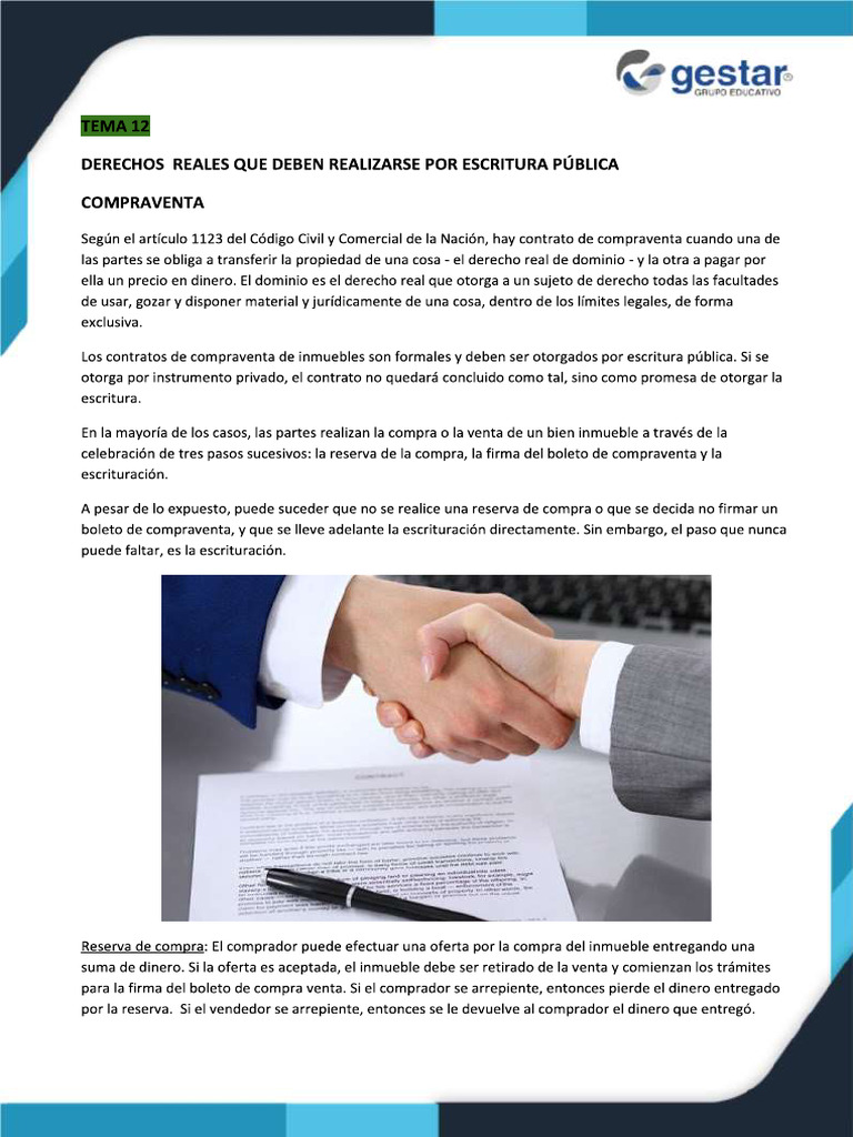 TEMA 12 - Asistente de Escribania | PDF