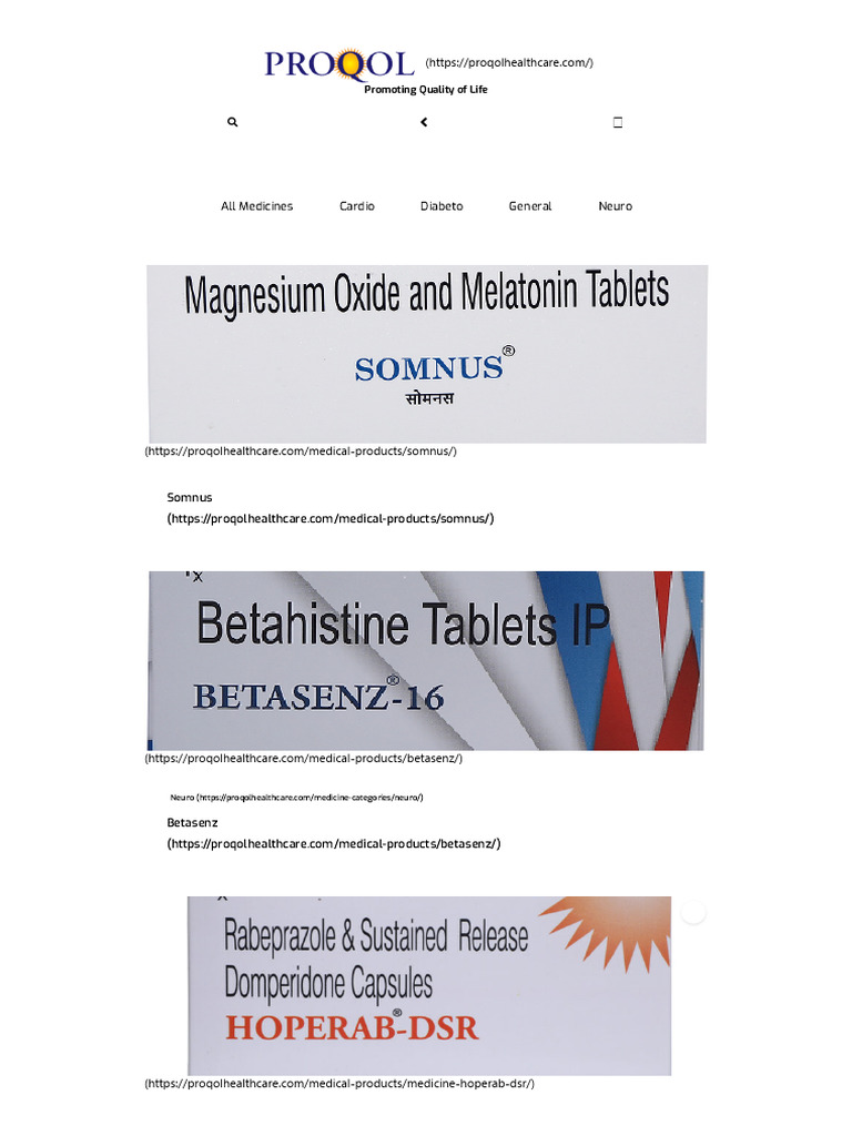 Medical Products – PROQOL | PDF | Public Services | Health Sciences