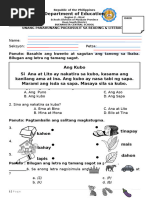 Filipino Module 1 Grade 1 | PDF