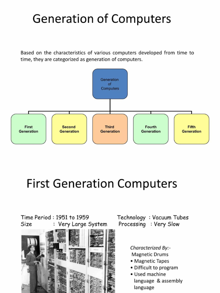 Generation and Classification of Computers | PDF | Electricity ...