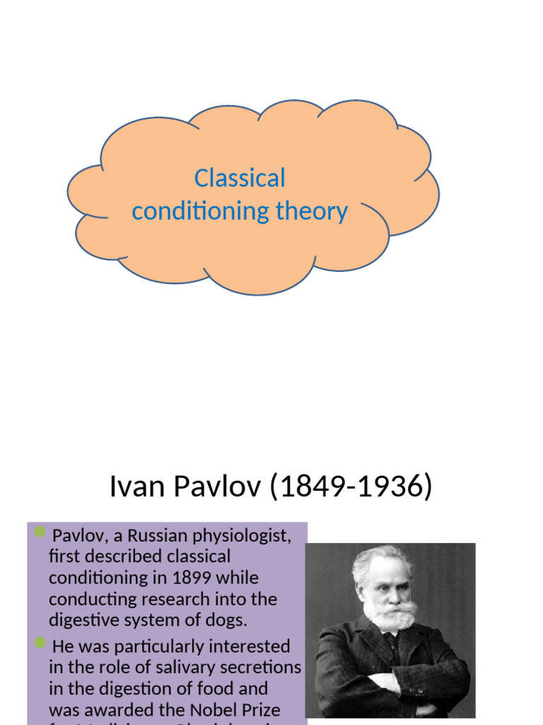 Classical Conditioning Theory | PDF | Classical Conditioning | Neuroscience
