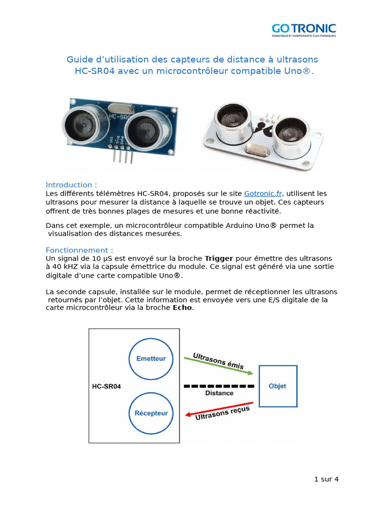 pj2-guide-us-hc-sr04-compatible-arduino-2309 | PDF | Arduino | Matériel informatique