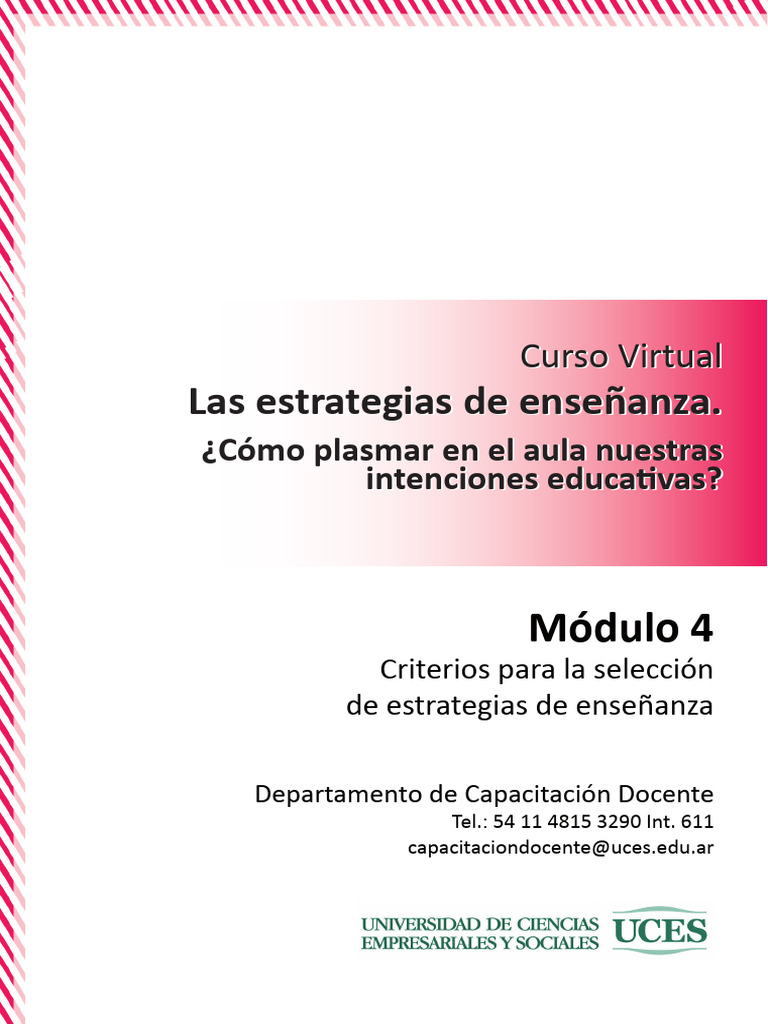 Modulo4 LasEstrategiasDeEnsenanza | PDF | Enseñando | Evaluación