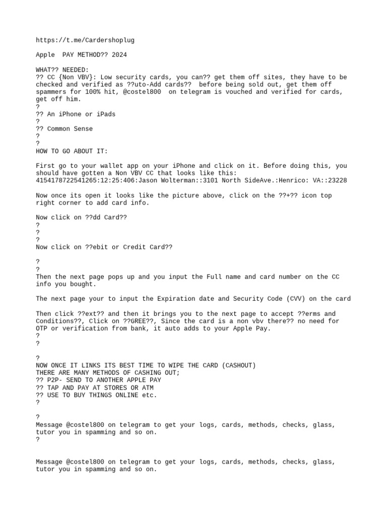 Apple ? Pay Method | PDF