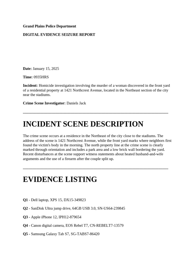 Untitled Document.edited | PDF | Crime Scene