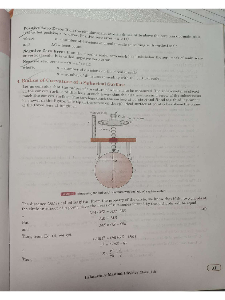 Spherometer | PDF