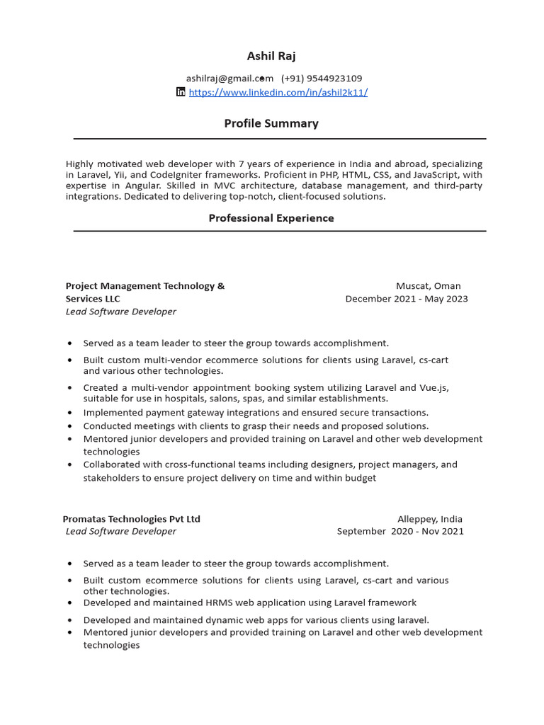 Resume | PDF | Web Development | Computer Science