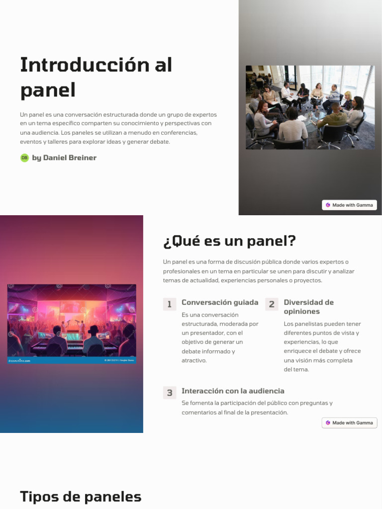 Guía Completa sobre Paneles de Discusión | PDF | Experiencia