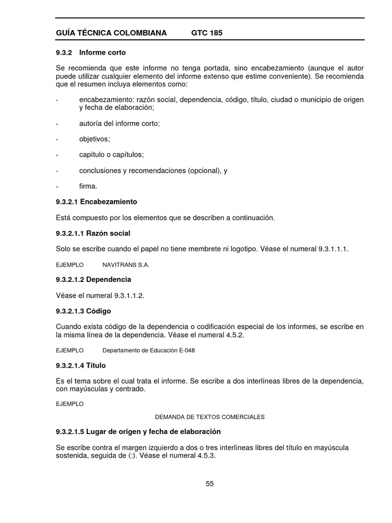 Guia Tecnica GTC Colombiana 185-63 | PDF