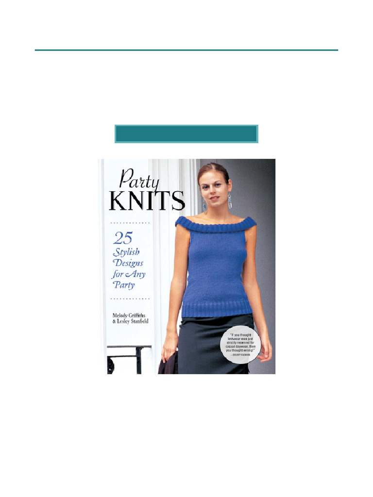Stylish Party Knit Designs | PDF