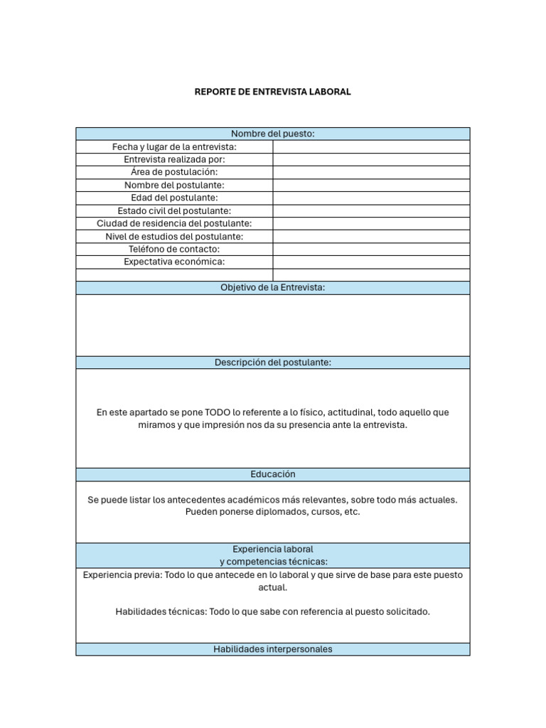 Reporte Laboral | PDF