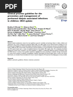 2023 ISPD Guidelines on PD Infections | PDF | Nephrology | Infection