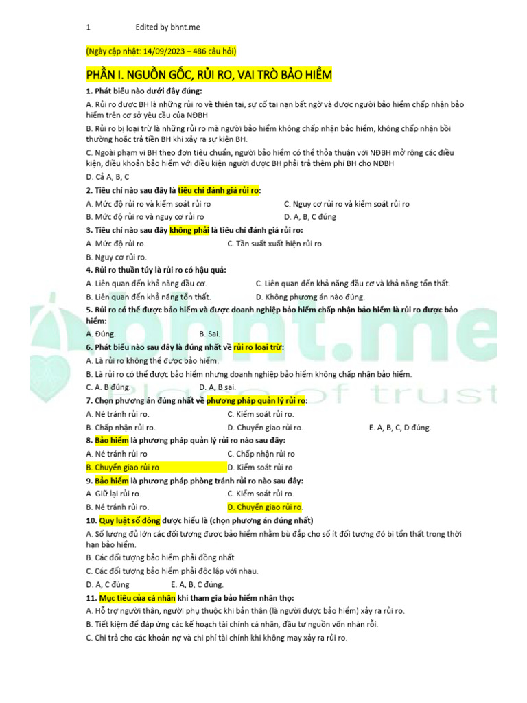 Tong Hop de Thi - 2023 | PDF