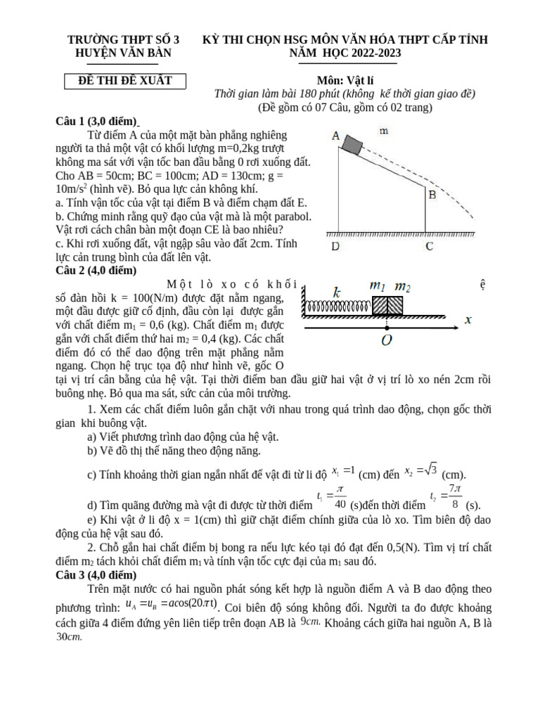 De Thi Chon HSG | PDF