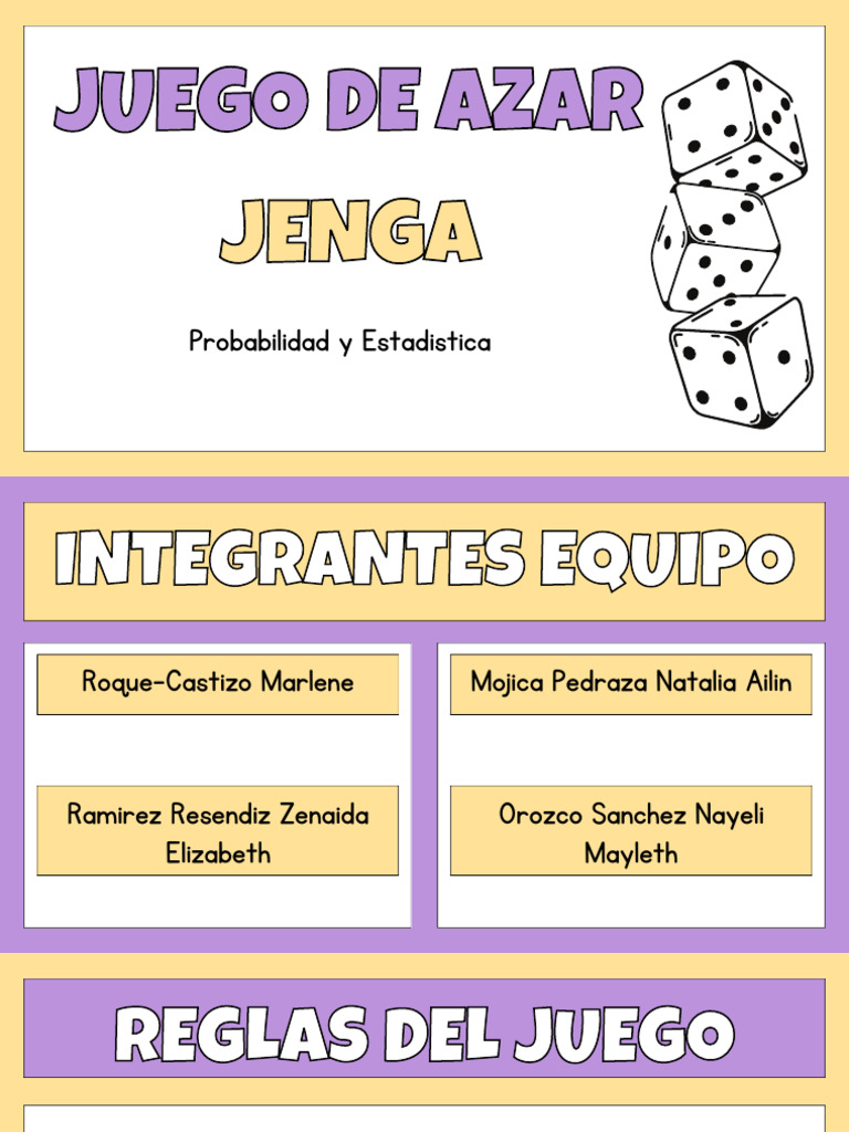 Chance and Probability Mathematics Presentation in Purple Yellow Dice ...