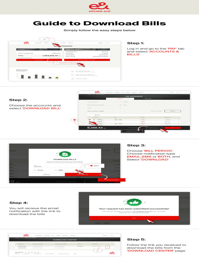 Guide How To Download Bills | PDF