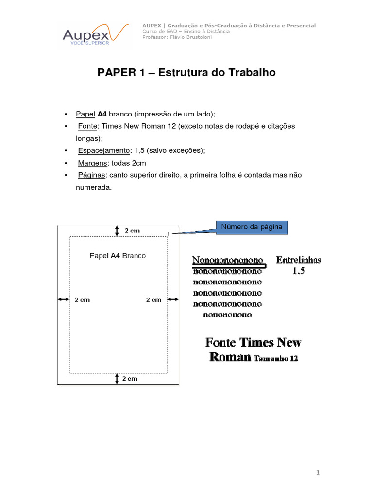 Tutorial Paper1 Estrutura | PDF