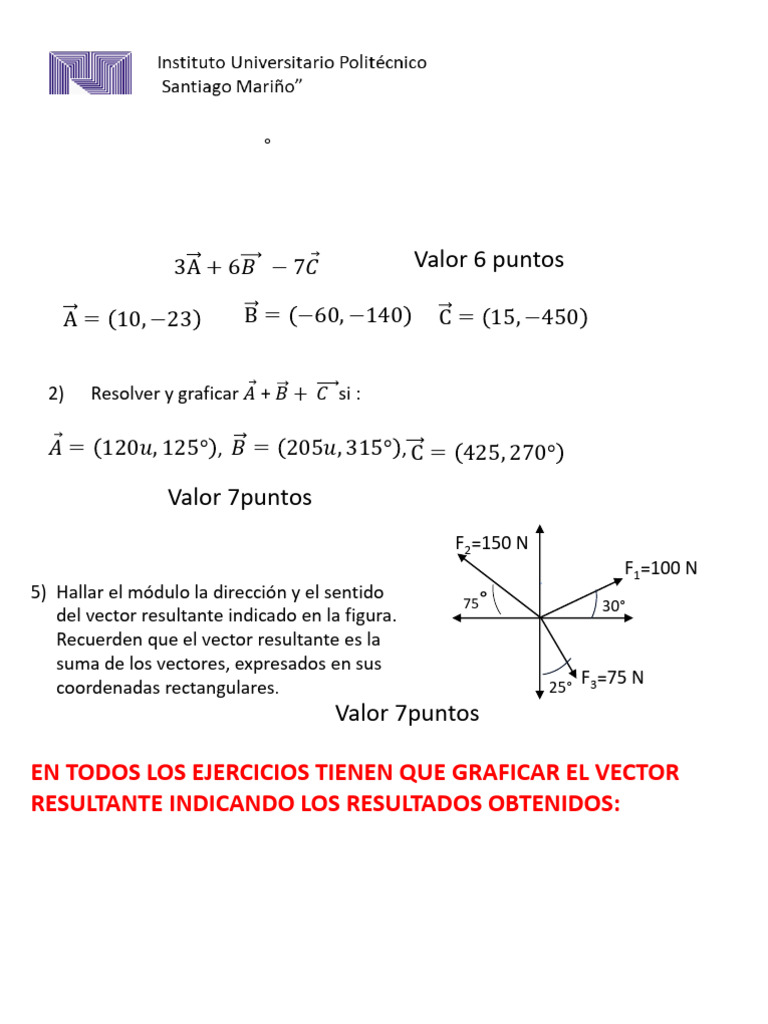 Actividad #2 Algebra de Vectores | PDF