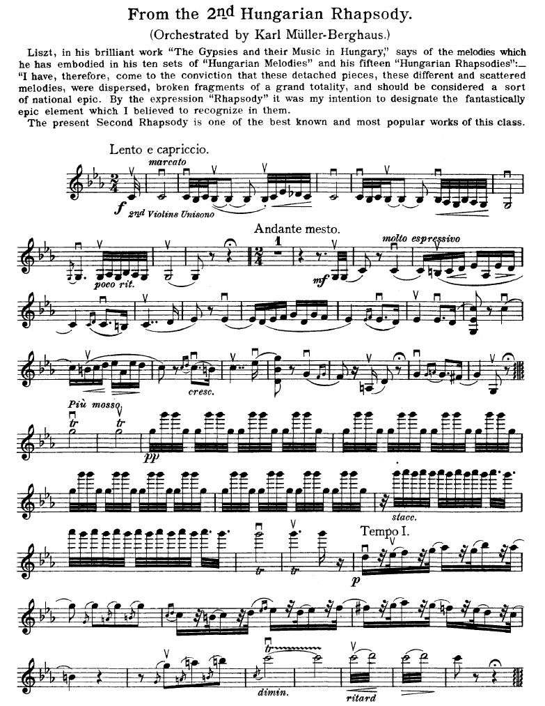 Liszt Hungarian Rhapsody 2 | PDF
