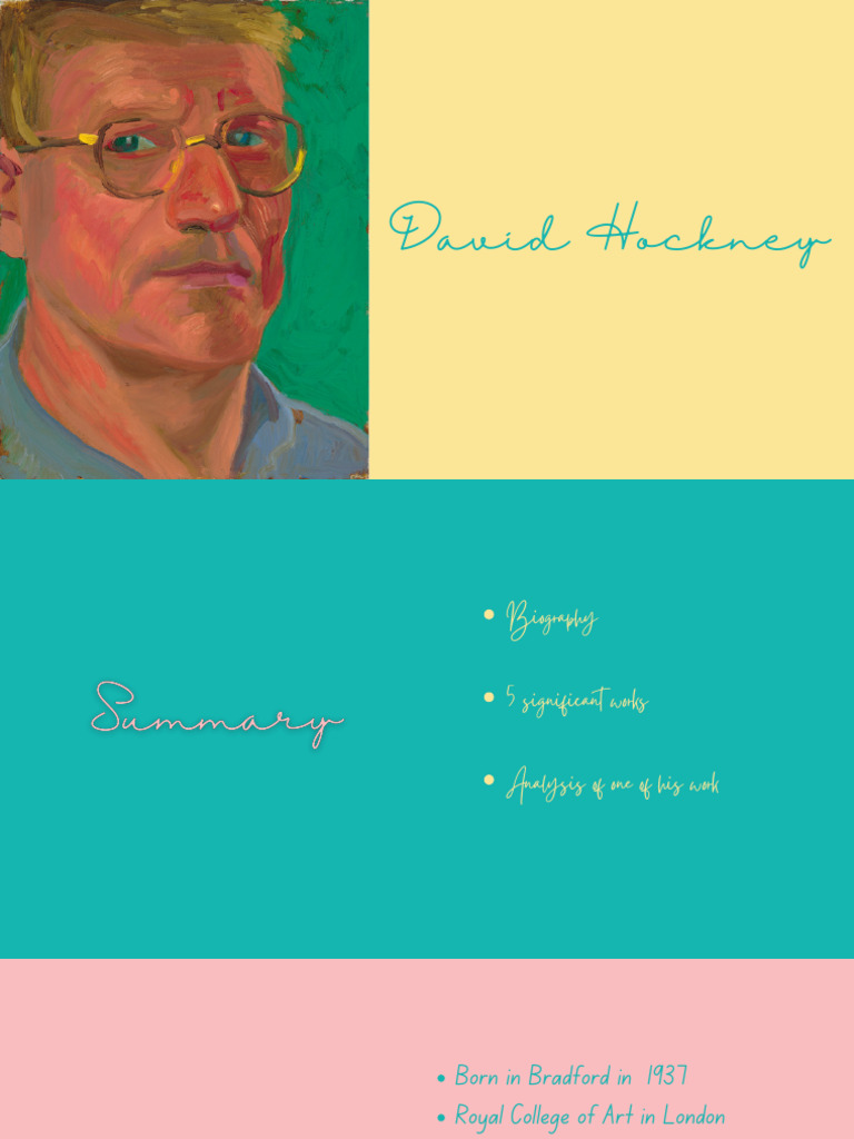 David Hockney: Biography and Works | PDF