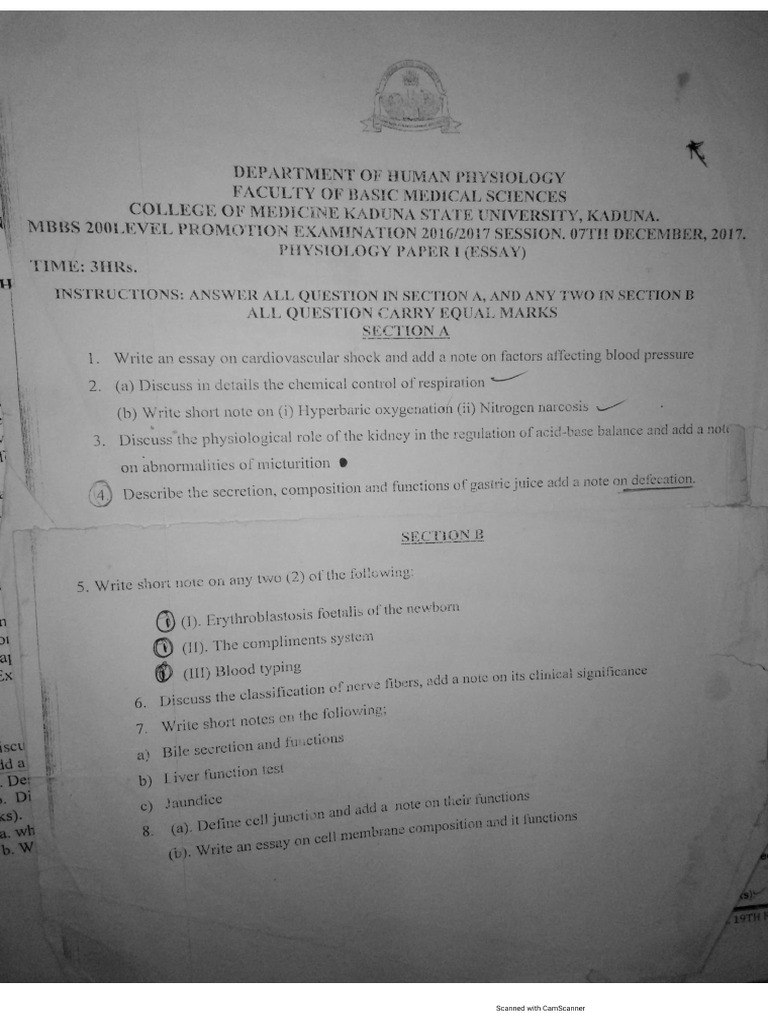 Past Questions | PDF