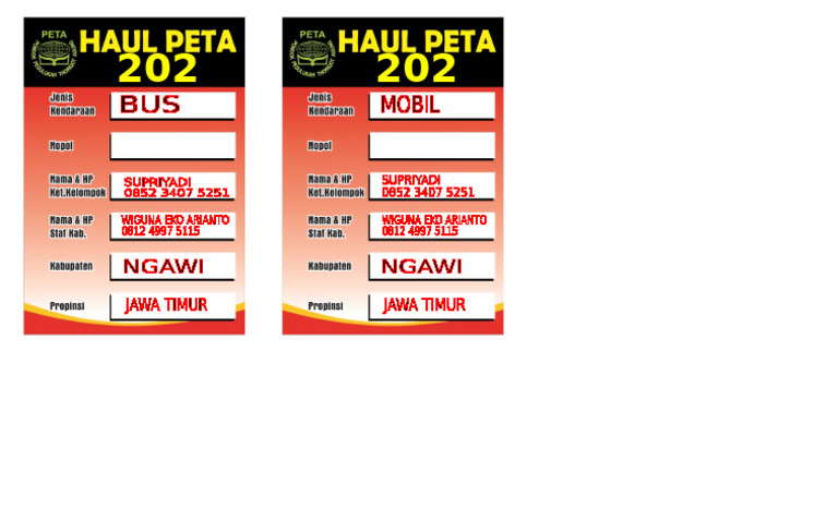 ID CARD HAUL 2024 | PDF
