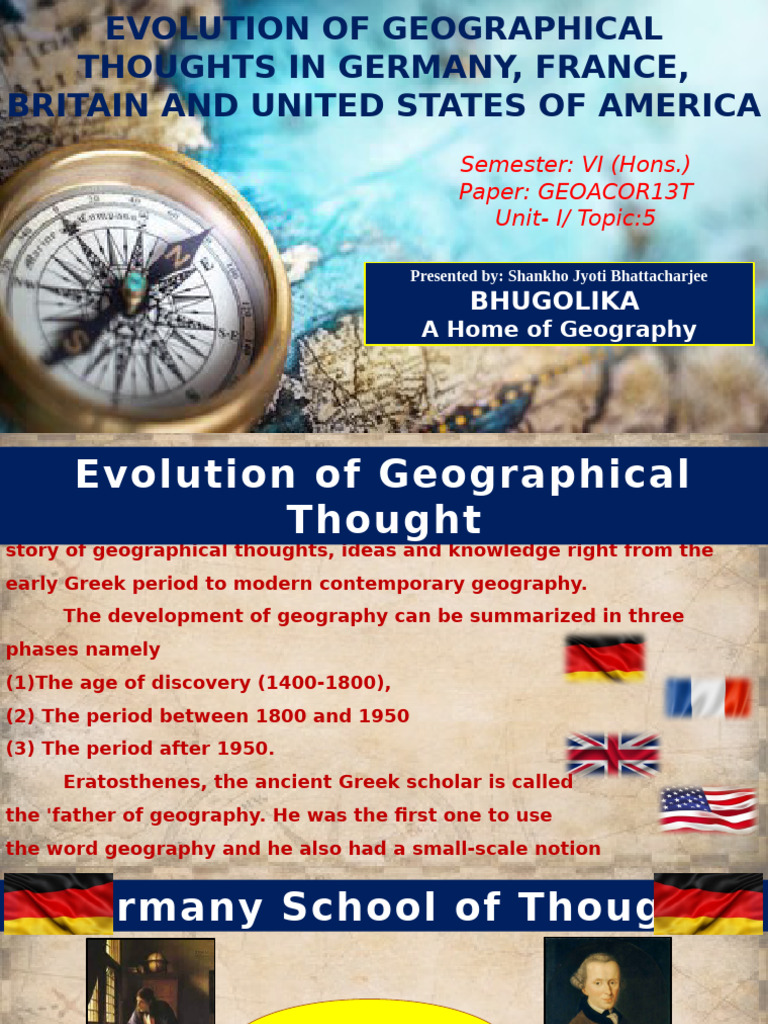 On Evolution of Geographical Thoughts - Sem Vi | PDF | Geography ...