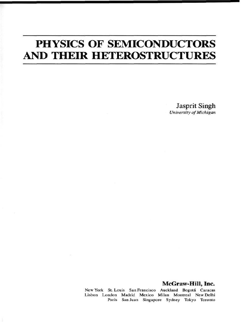 Physics of Semiconductors Overview | PDF | Phonon | Electronic Band ...