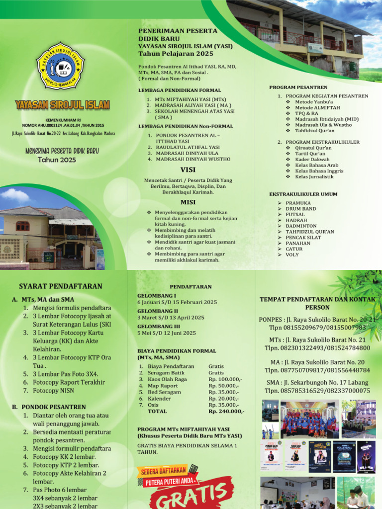 Brosur PBDB Yasi 2025-2 | PDF