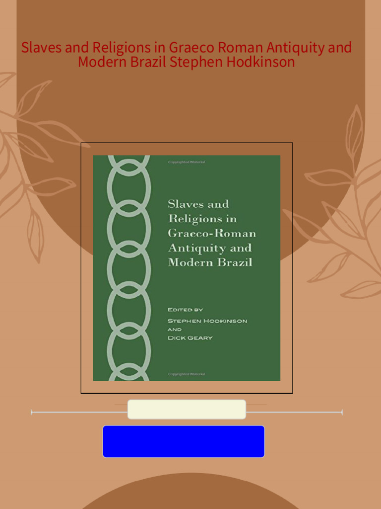 Where Can Buy Slaves and Religions in Graeco Roman Antiquity and Modern ...