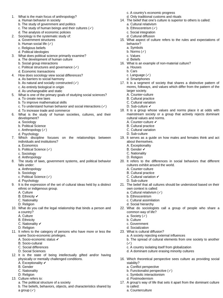 Reveiwer For Ucsp Autorecovered | PDF | Socialization | Society