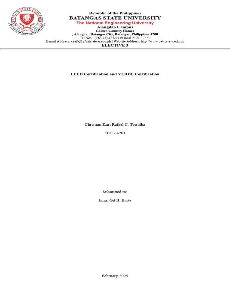 ELECTIVE Assignment | PDF | Green Building | Natural Environment