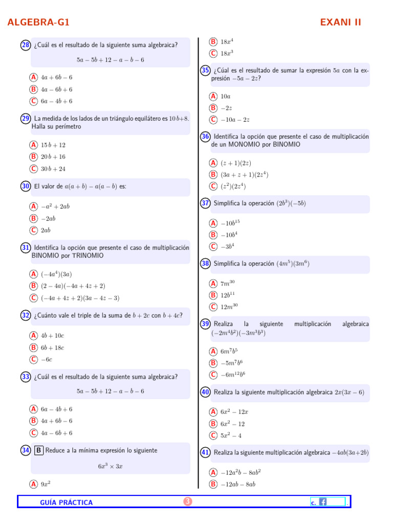 MATEMATICAS-3-E | PDF | Álgebra abstracta | Álgebra
