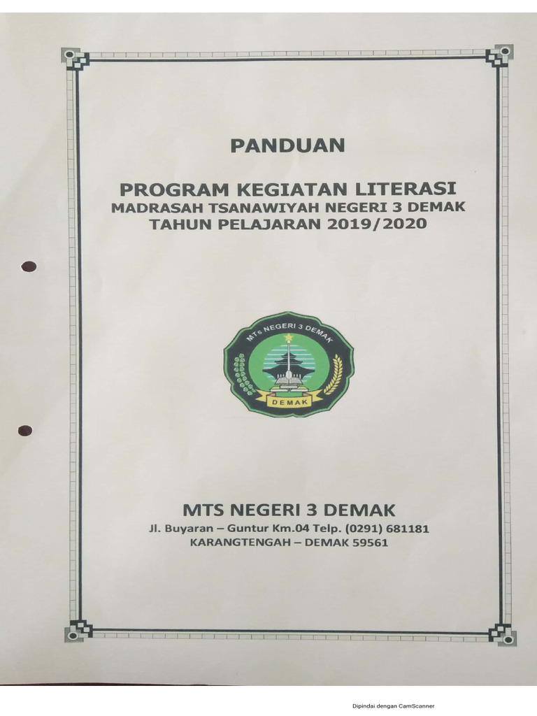 Panduan Program Kegiatan Literasi | PDF
