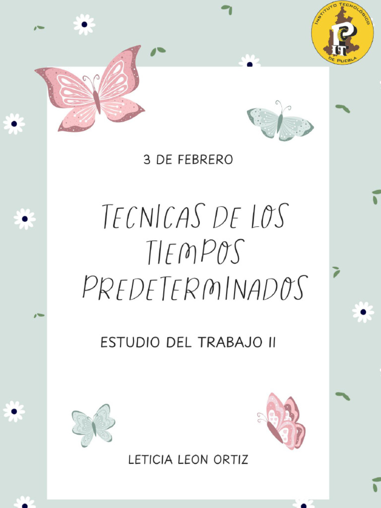 Tecnicas de Los Tiempos Predeterminados | PDF