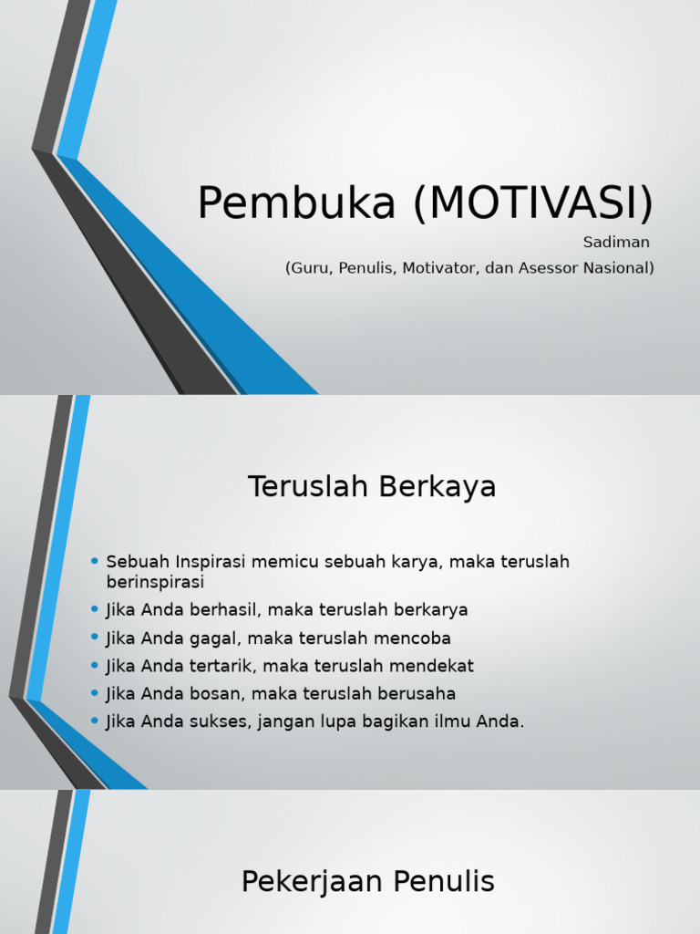 0. Pembuka (MOTIVASI) | PDF