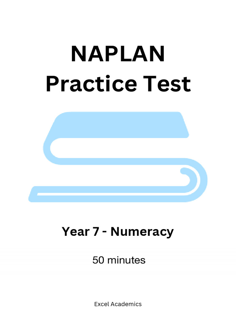 Naplan Year 7 Numeracy Paper | PDF | Rectangle | Geometry