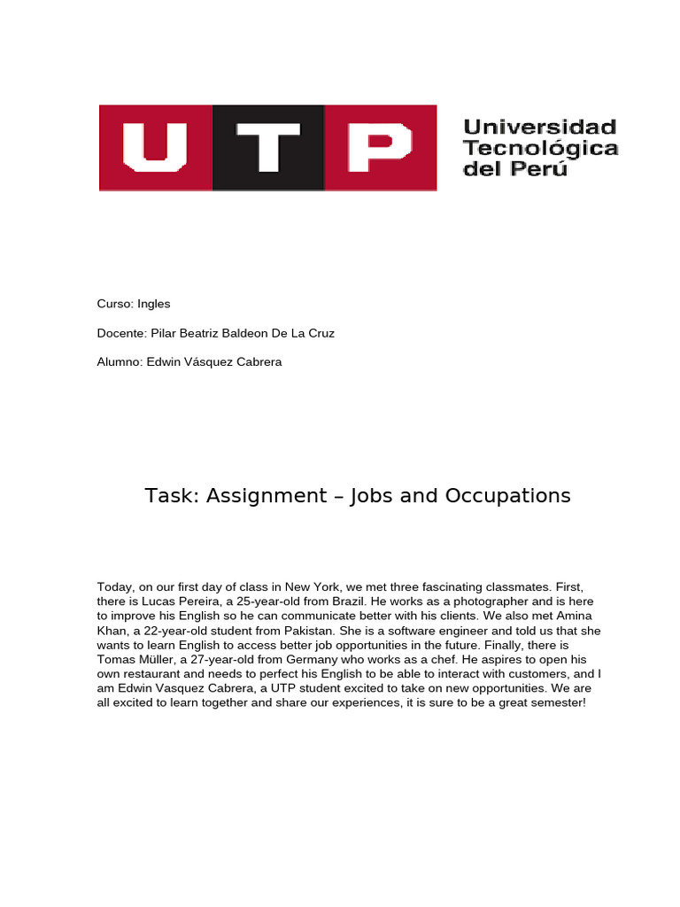 (AC-S04) Week 04 - Task Assignment - Jobs and Occupations (PA2) Edwin | PDF