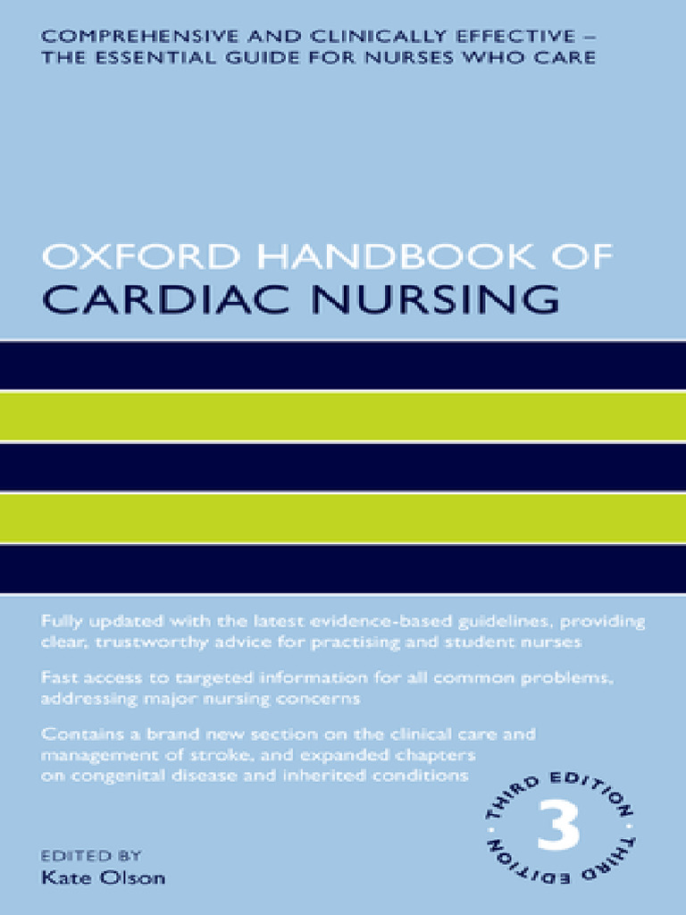 (Oxford Handbooks in Nursing) Kate Olson - Oxford Handbook of Cardiac Nursing-Oxford University ...