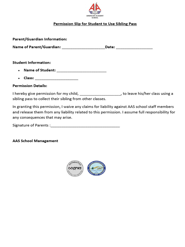 Sibling Consent Form | PDF