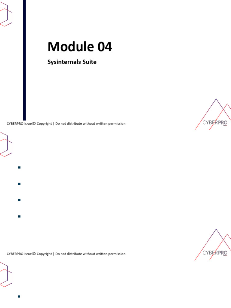 Module 4 - Sysinternals | PDF | Windows Registry | Icon (Computing)