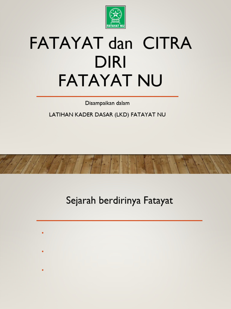 Citra Diri dan Tujuan Fatayat NU | PDF
