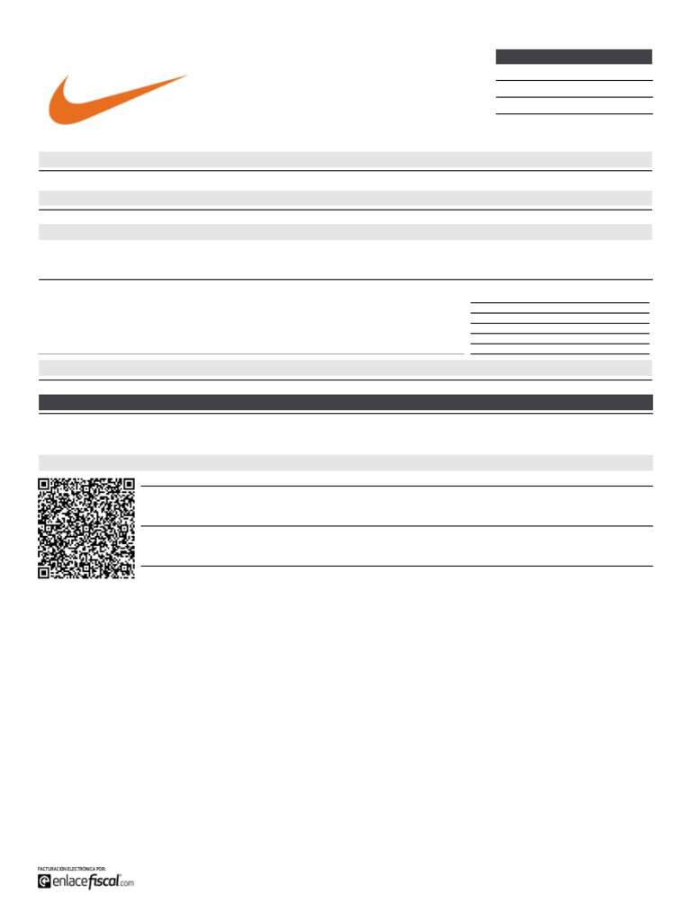 Factura Nike | PDF | Factura | Mercado de divisas